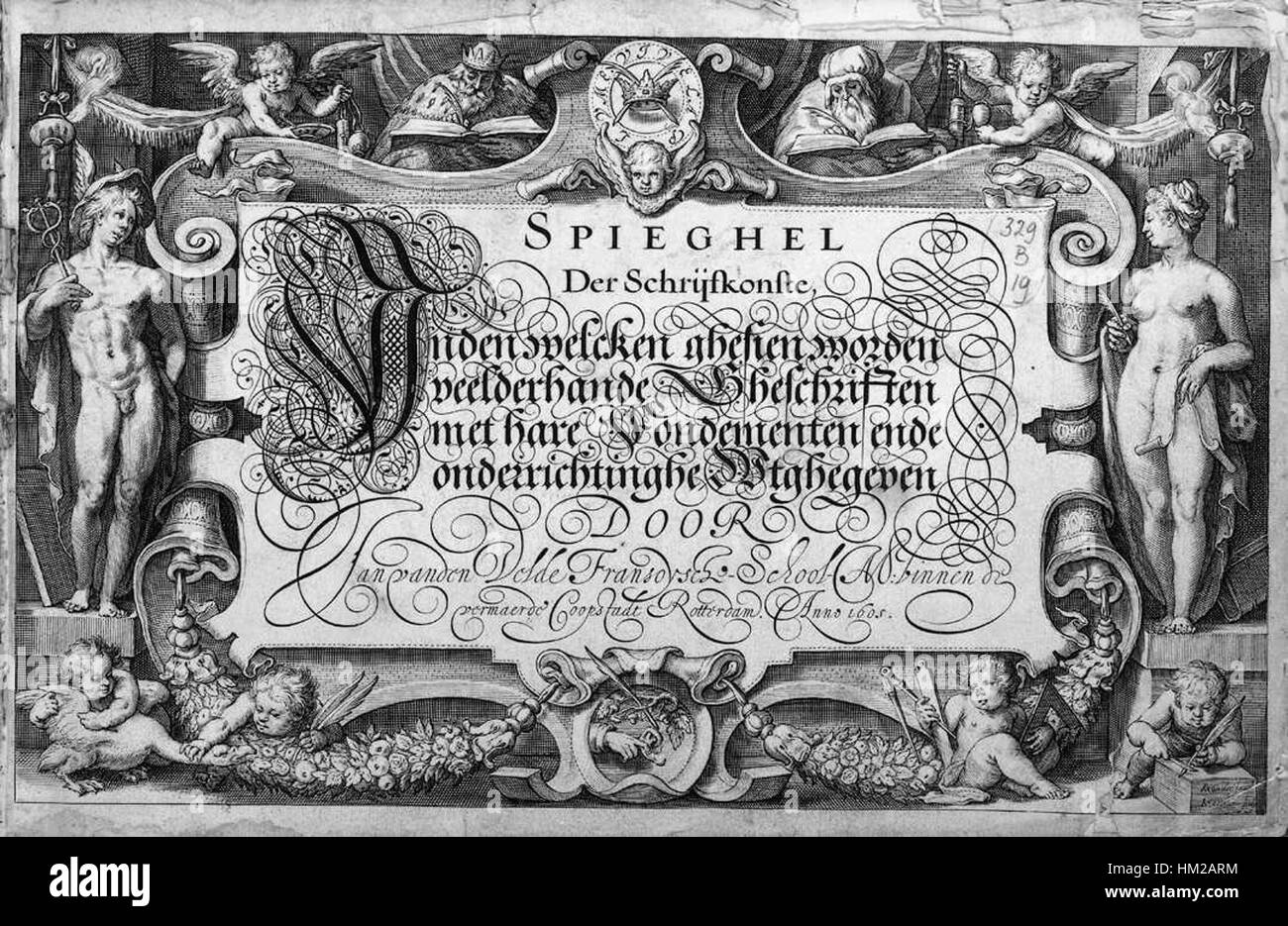 'Spieghel der schrijfkonste' by Jan van de Velde I is a renowned work ...