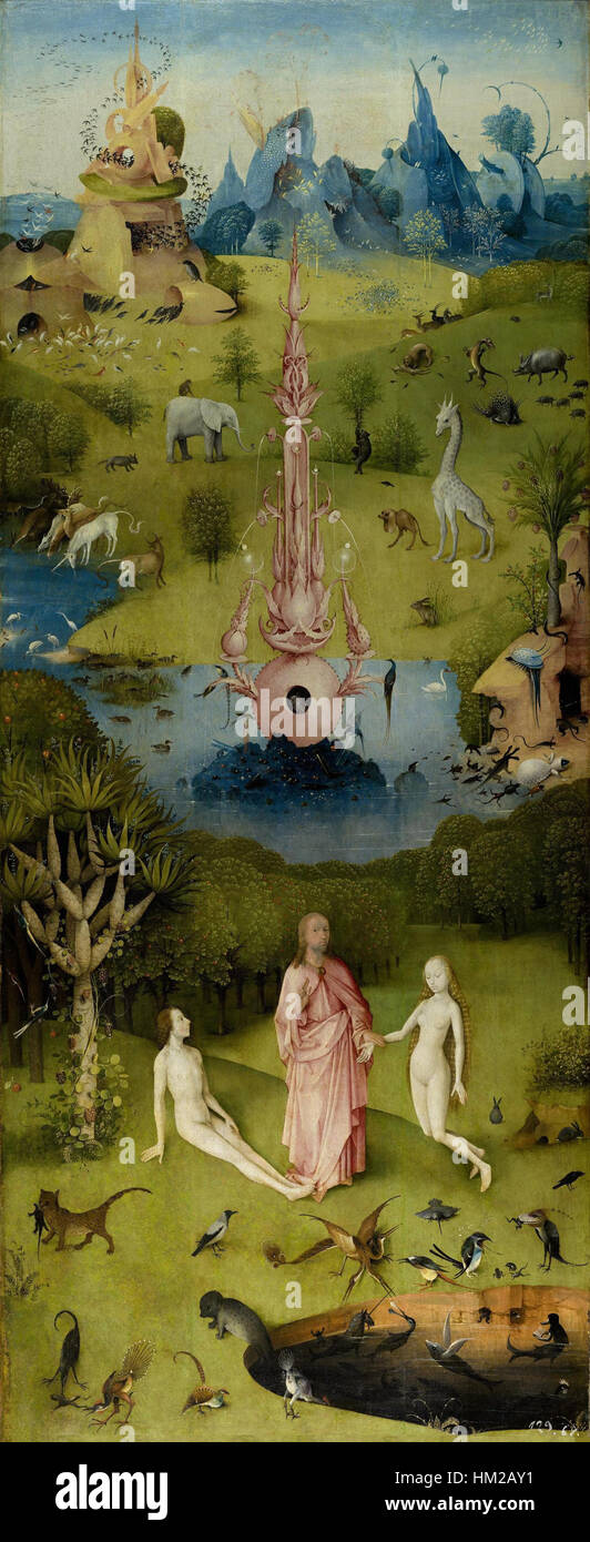 The *Earthly Paradise* panel from *The Garden of Earthly Delights* by ...