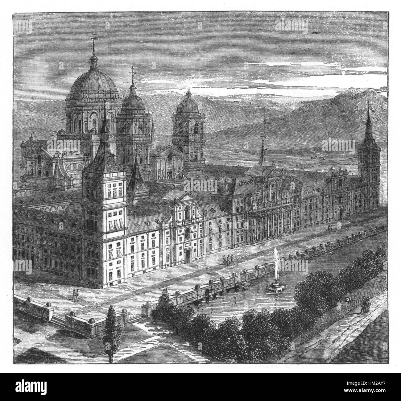 Historical and modern structures Black and White Stock Photos & Images ...