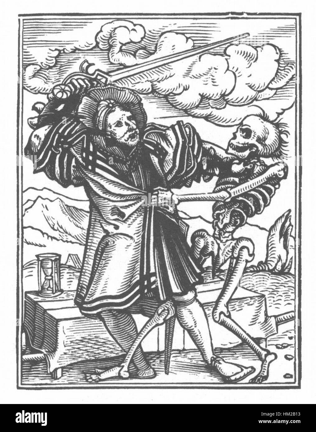 Holbein's 'Danse Macabre 16', an iconic historical oil painting ...