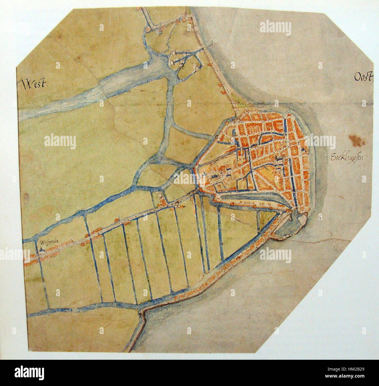 Jacob van Deventer’s map of Enkhuizen, created between 1558 and 1560 ...