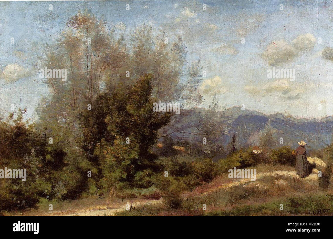 This painting, titled 'In the Vicinity of Geneva,' depicts the serene ...