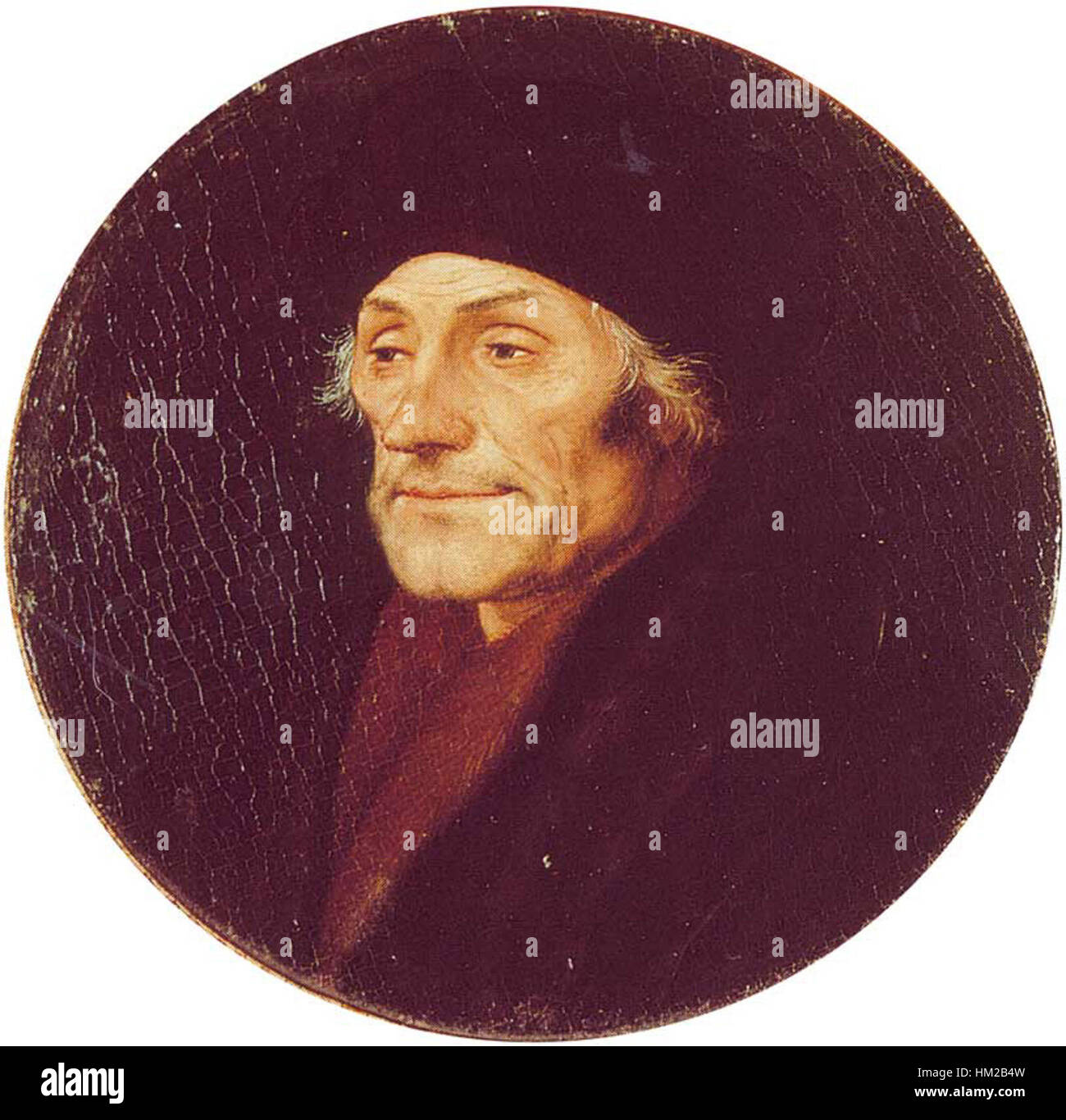 This painting by Hans Holbein the Younger portrays the scholar ...