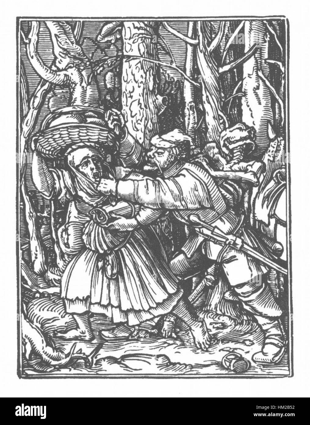 Hans Holbein's 'Danse Macabre' series presents a vivid depiction of ...