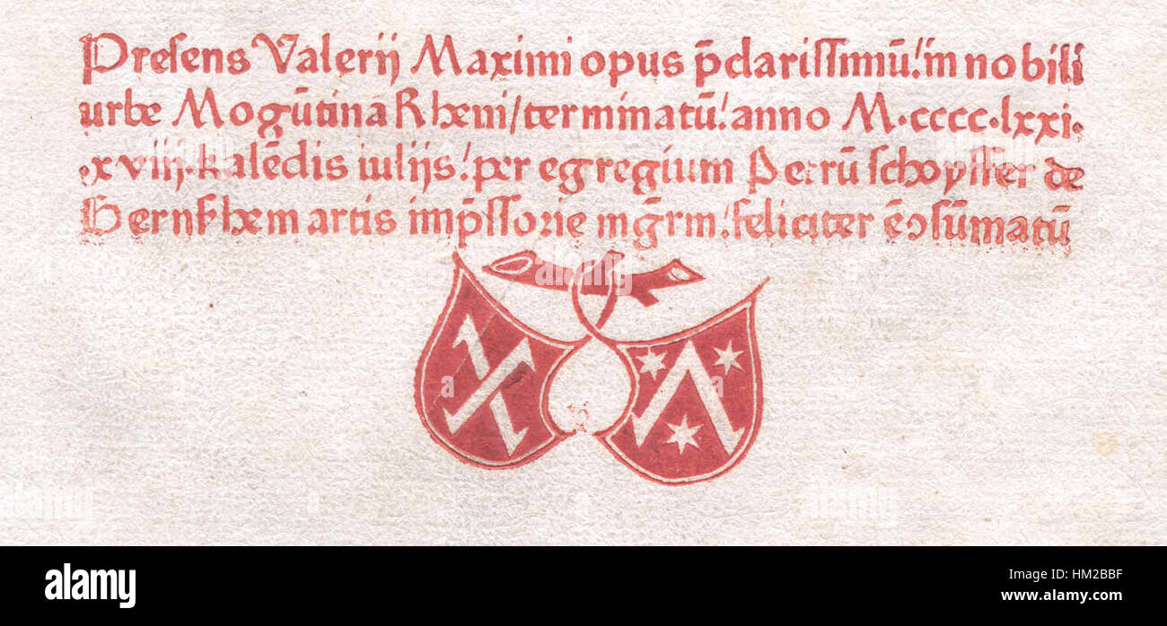 A detailed image of the 'Inkunabel' from the ValMax finis collection, an important early printed ...