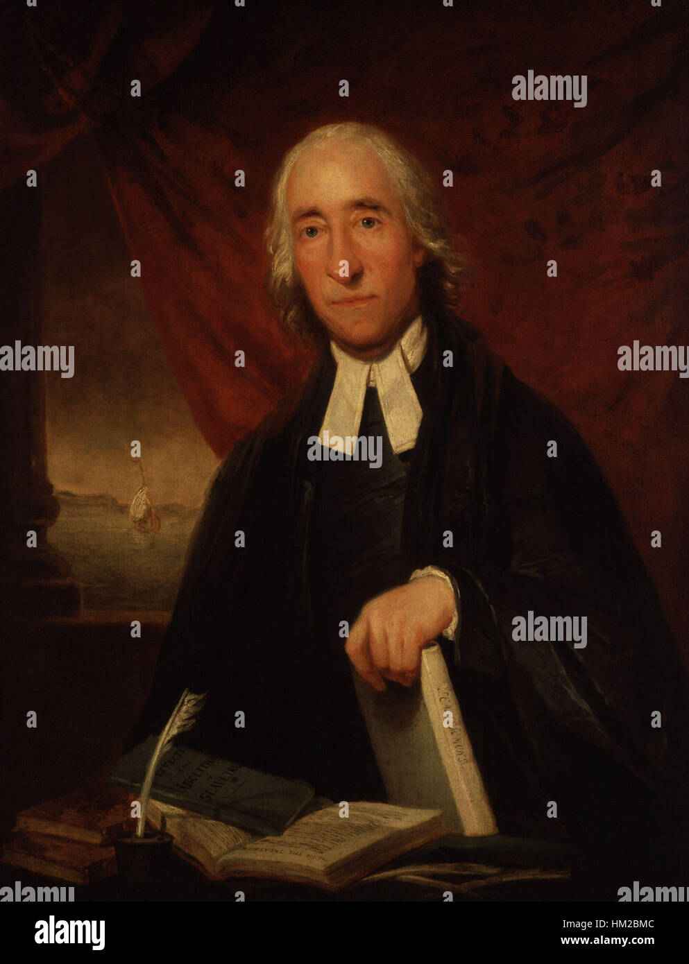 A portrait of James Ramsay by Carl Frederik von Breda, highlighting ...