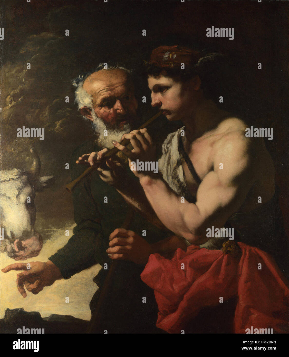 'Mercury Piping to Argus' by Johann Carl Loth is a 17th-century oil ...