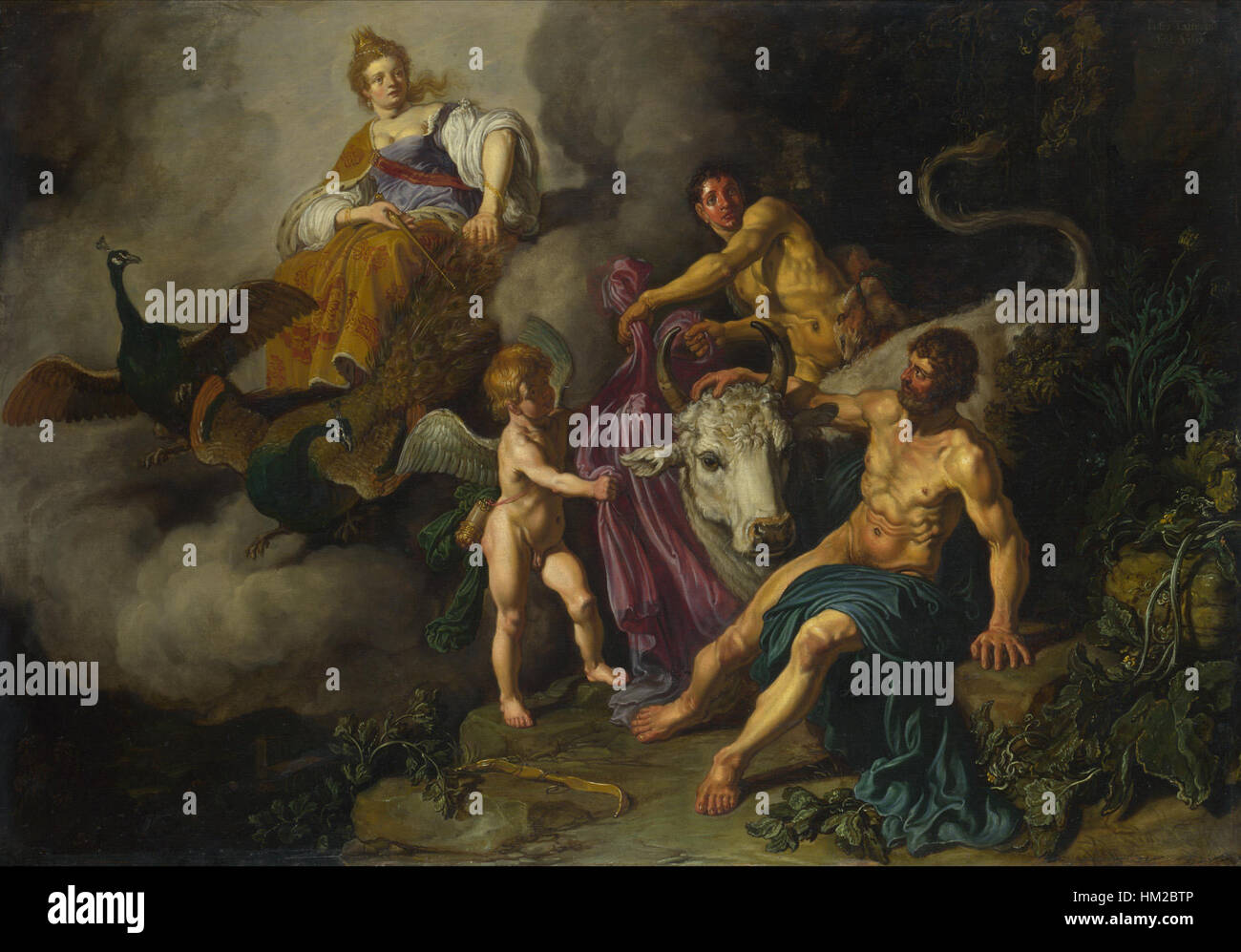 Pieter Lastmanâ€™s 'Juno Discovering Jupiter with Io' depicts the ...