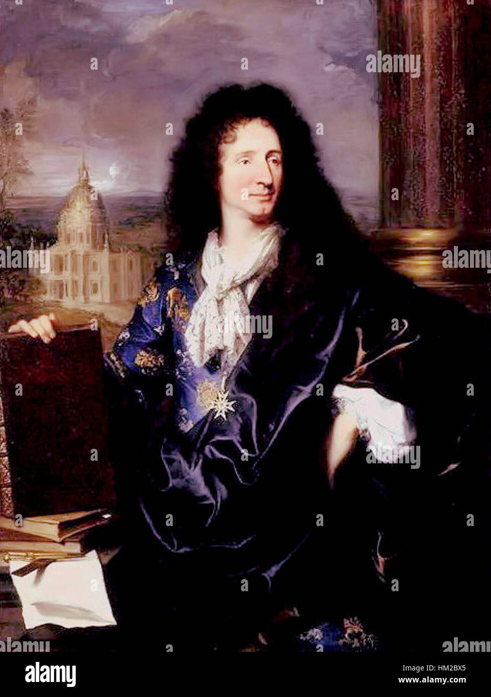 This portrait of Jules Hardouin-Mansart, designed by Hyacinthe Rigaud ...