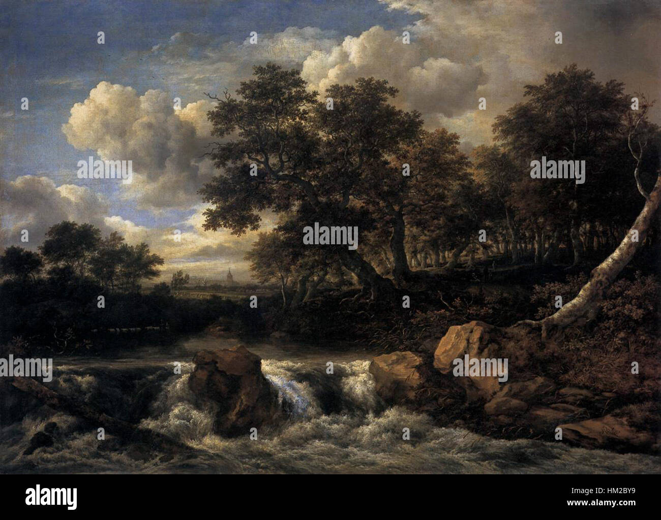 Jacob Isaacksz. van Ruisdael's 'Landscape with Waterfall' is a fine ...