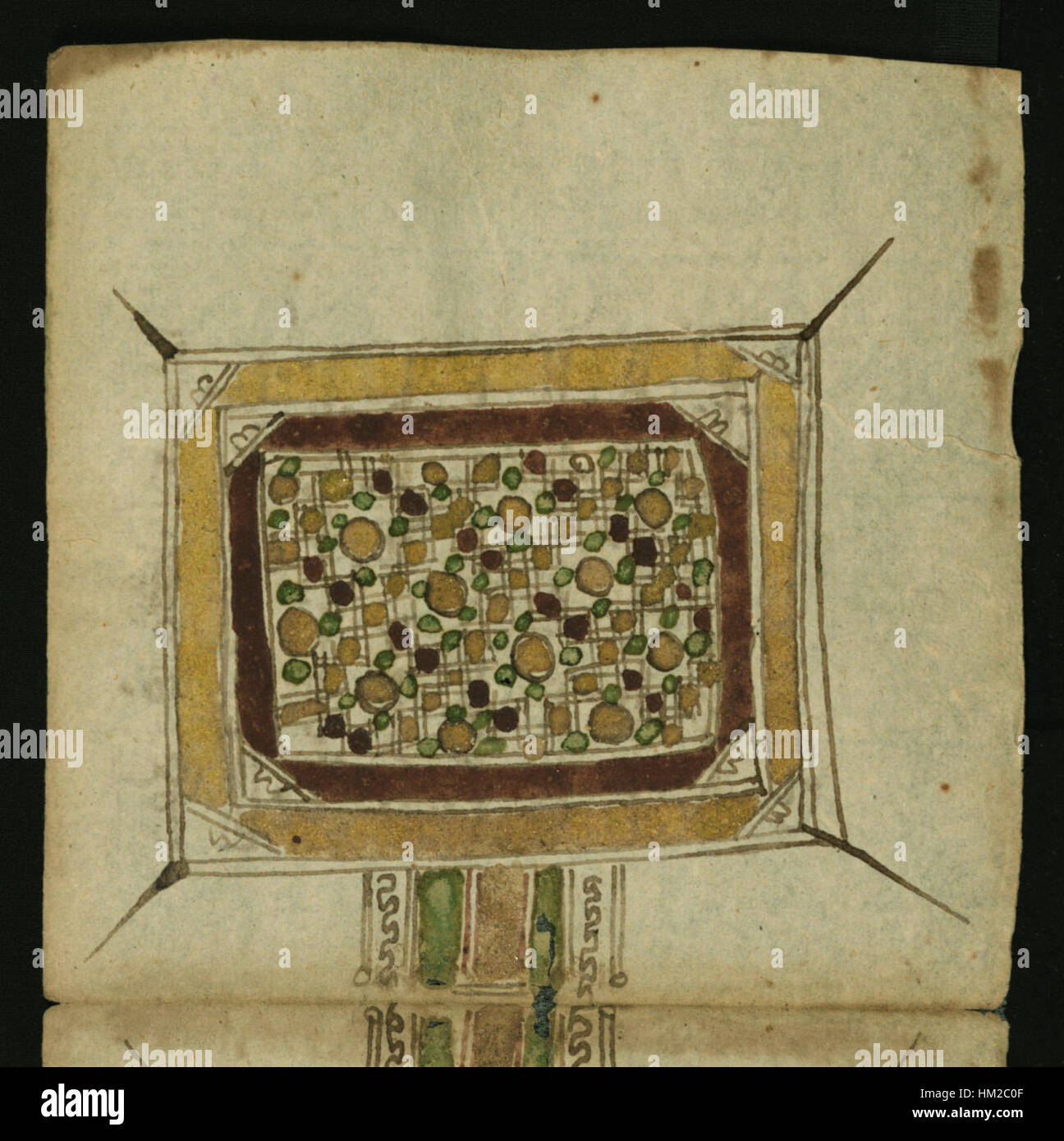 This geometric design from an Islamic manuscript exemplifies the ...