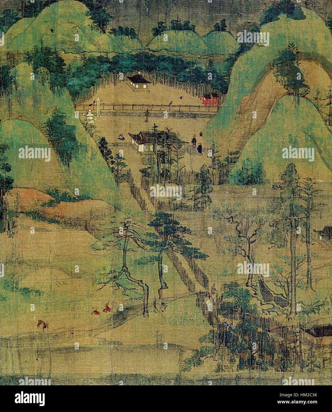 'Ippen Shonin Eden I' depicts the sacred Mount Koya in Japan, capturing ...