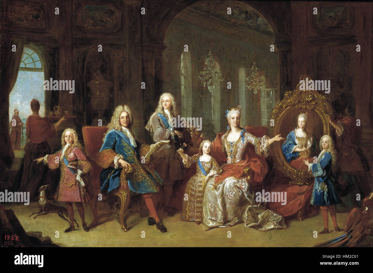 'La familia de Felipe V' is a royal portrait by Goya, depicting King ...