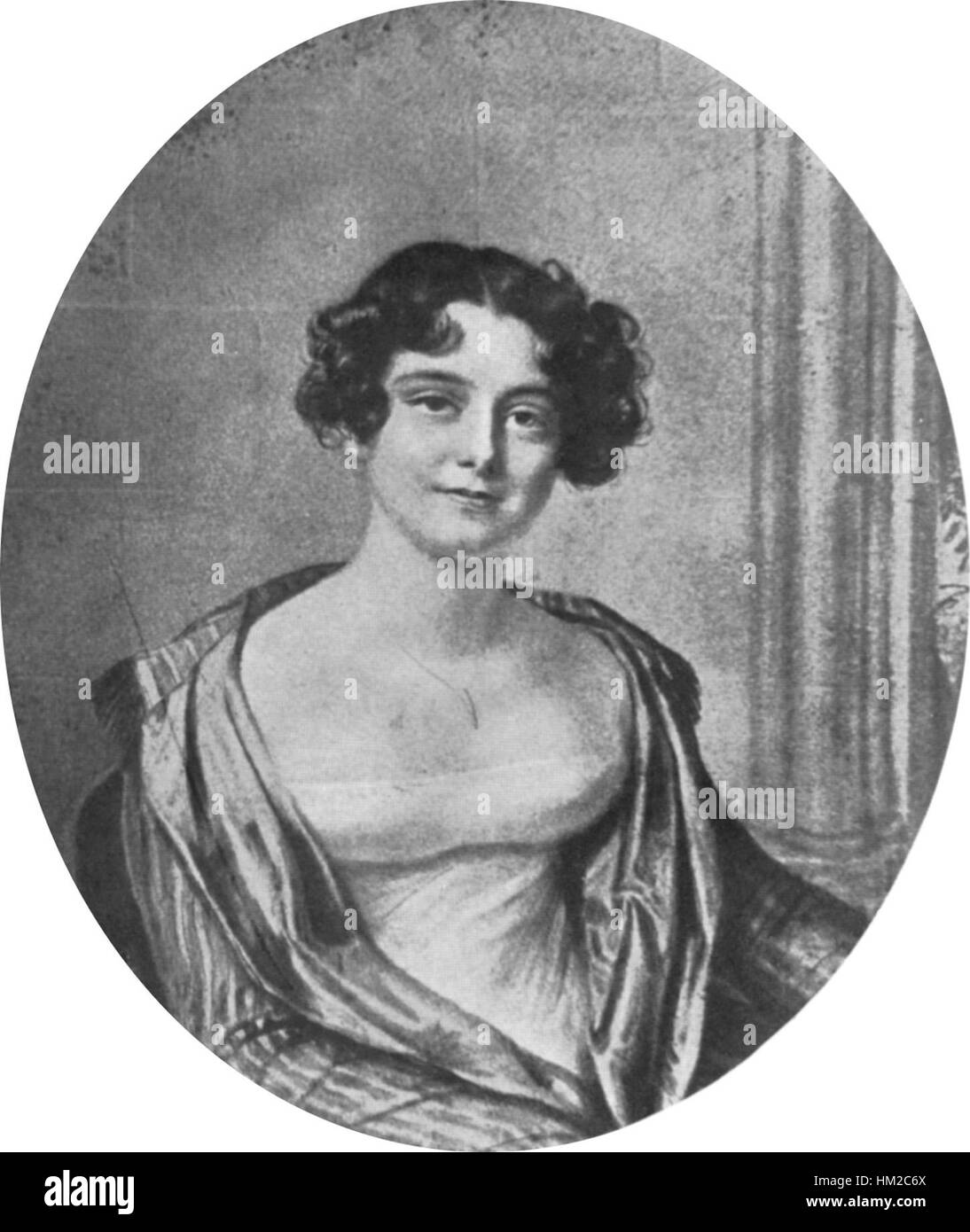 A portrait of Lady Jane Franklin, a prominent historical figure. The ...