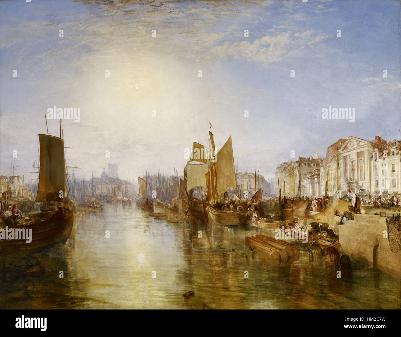 *The Harbor of Dieppe* by Joseph Mallord William Turner is an oil ...