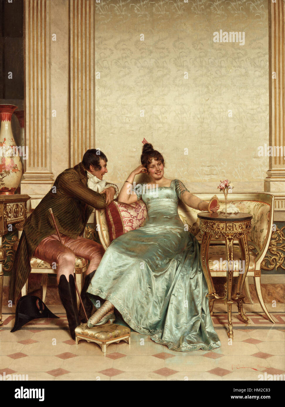 Joseph Soulacroix's 'A Merry Jest' captures a lively and humorous scene ...