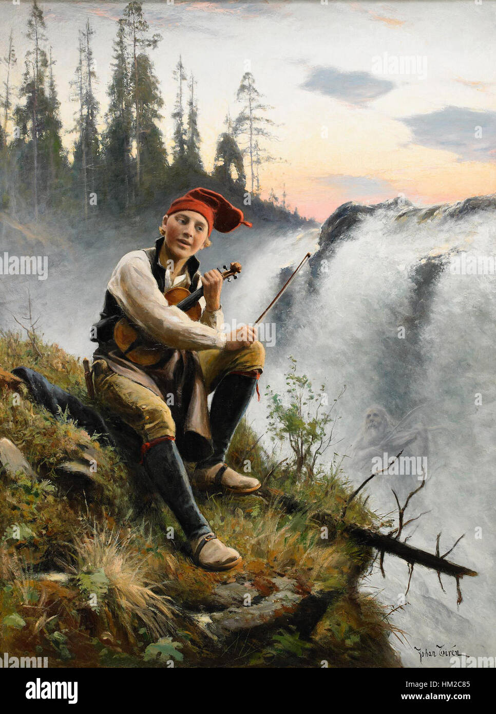 Johan Tirens' 'Naecken' depicts a mythical creature from Swedish ...