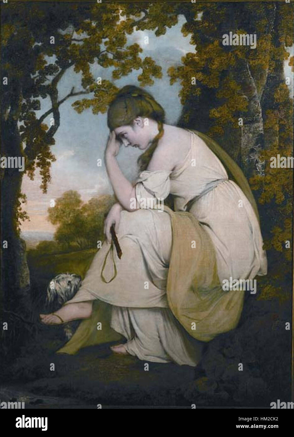 Joseph Wright of Derby’s 'Maria and her Dog Silvio' is a poignant oil ...