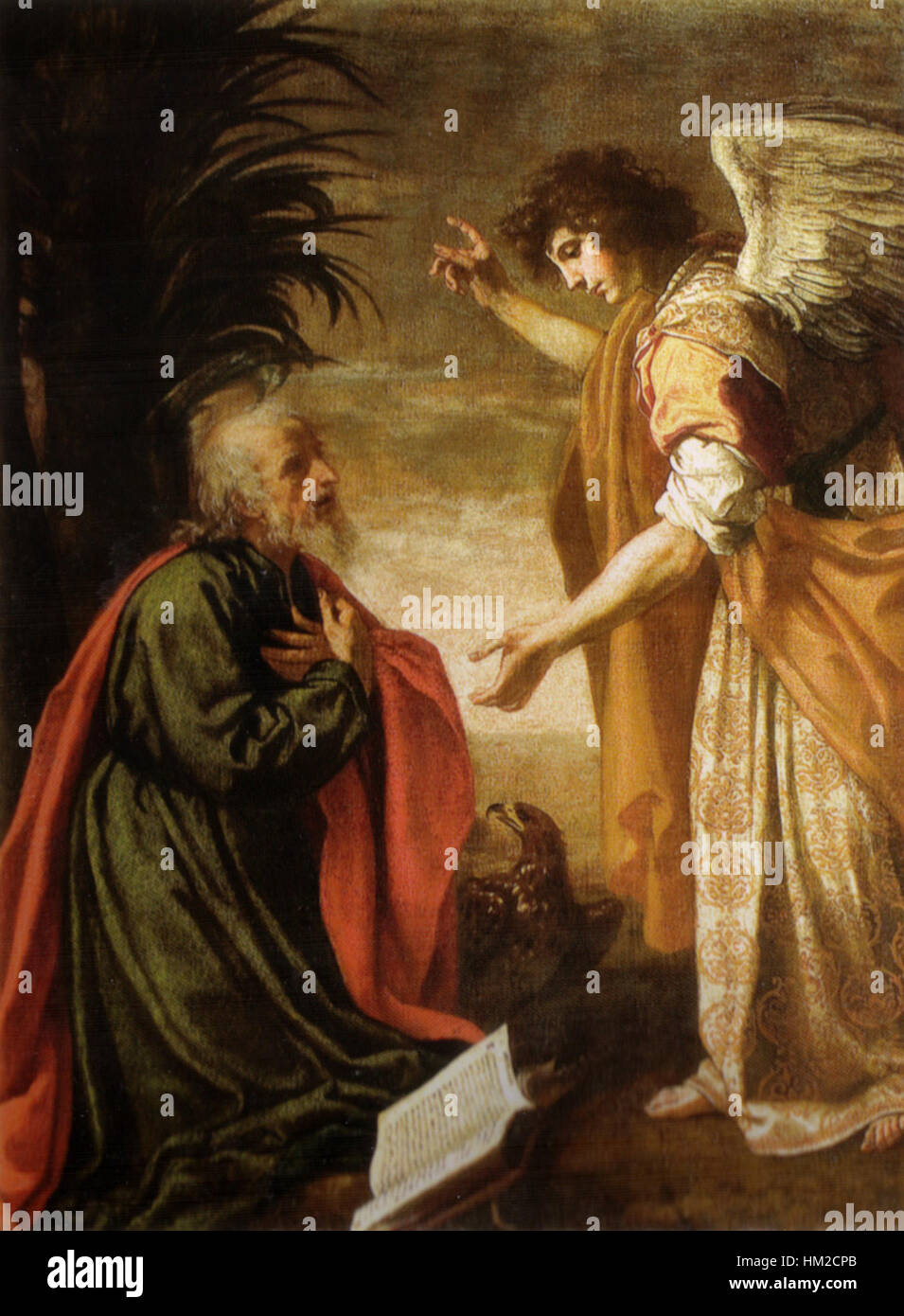 Jacopo Vignali’s painting 'San Giovanni Evangelista a Patmos' depicts ...