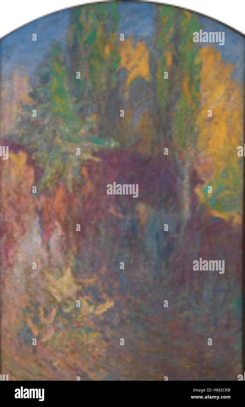 'Bajka' by Ivan Grohar is a painting that captures a rural and ...