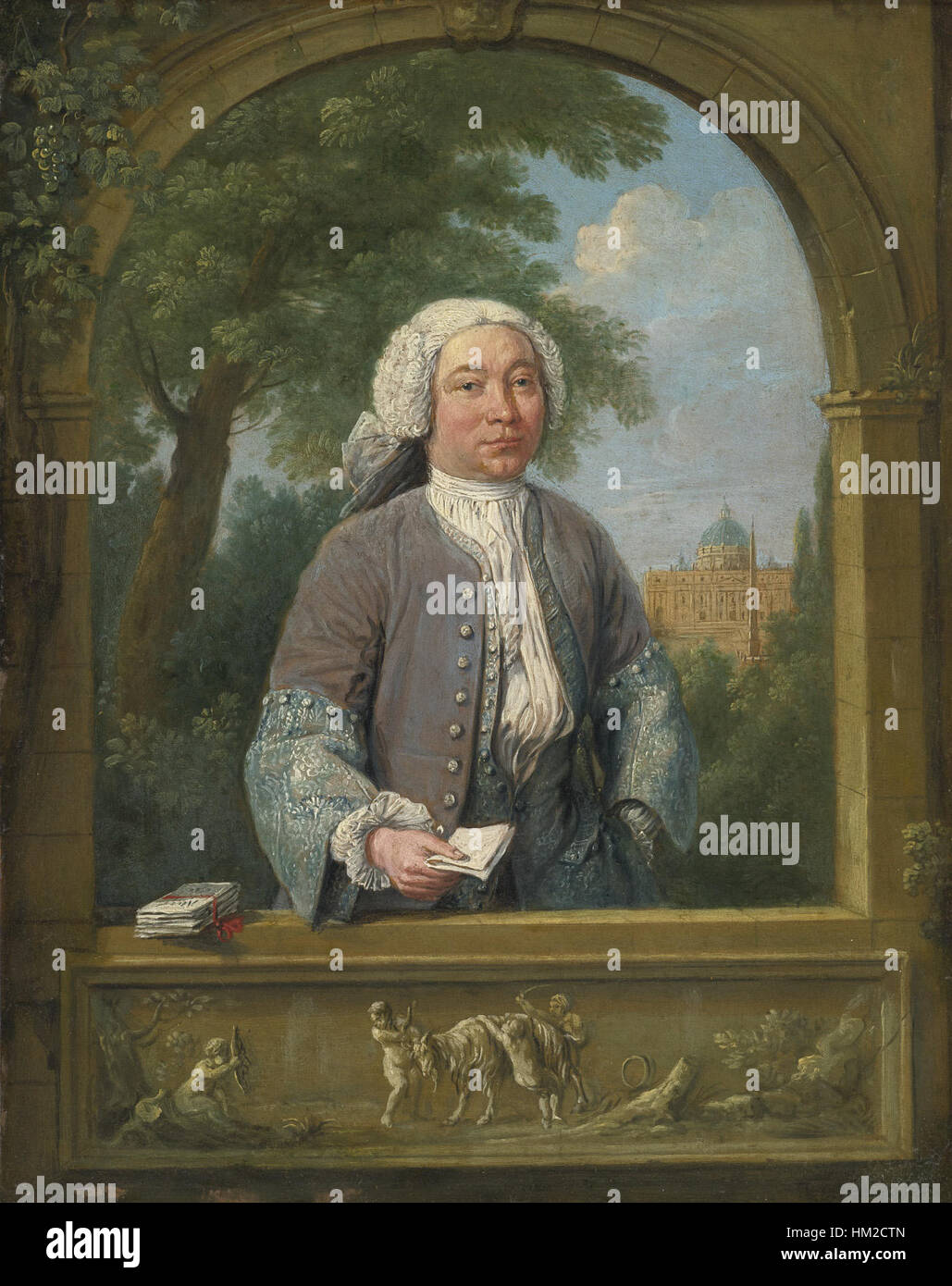 Hendrick Frans van Lint's portrait of Giacomo Van Lint is a masterful ...