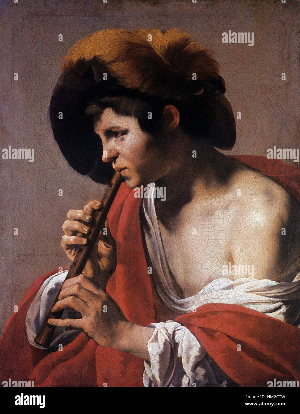 Hendrick ter Brugghen's 'Boy Playing a Recorder' is a baroque painting ...