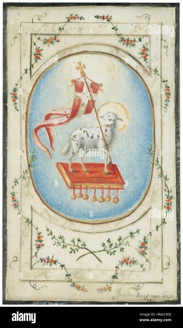 'Agnus Dei' by Johann Burgmann is a religious artwork depicting the ...