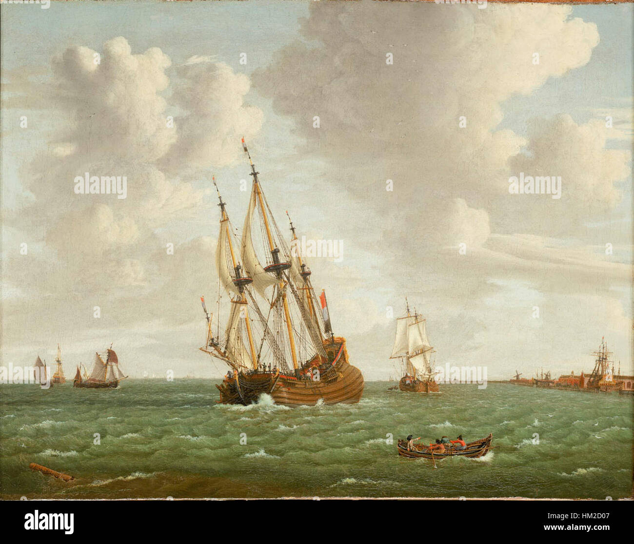 Jan Claesz Rietschoof’s *A Dutch Whaler Close-Hauled in a Breeze ...