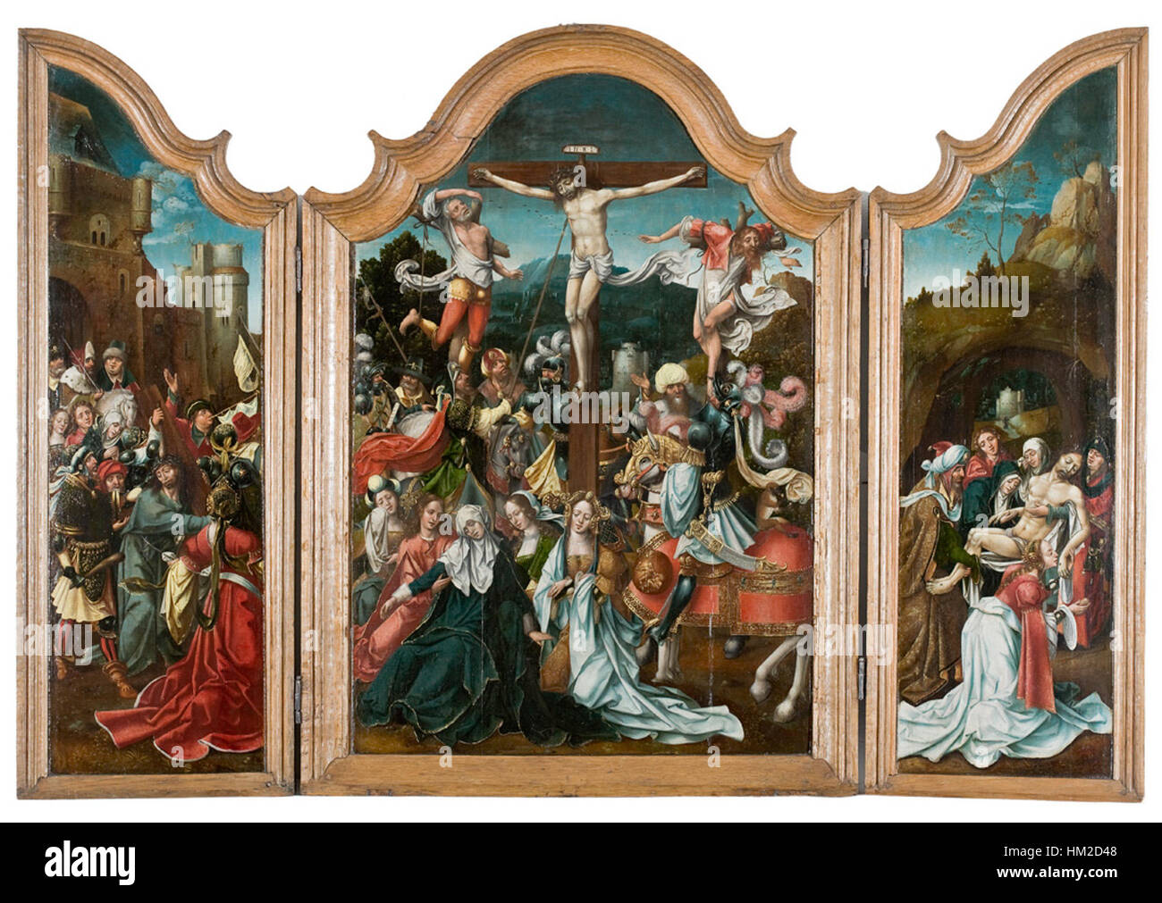 An artwork attributed to Jan van Dornicke, a Flemish painter known for his religious ...