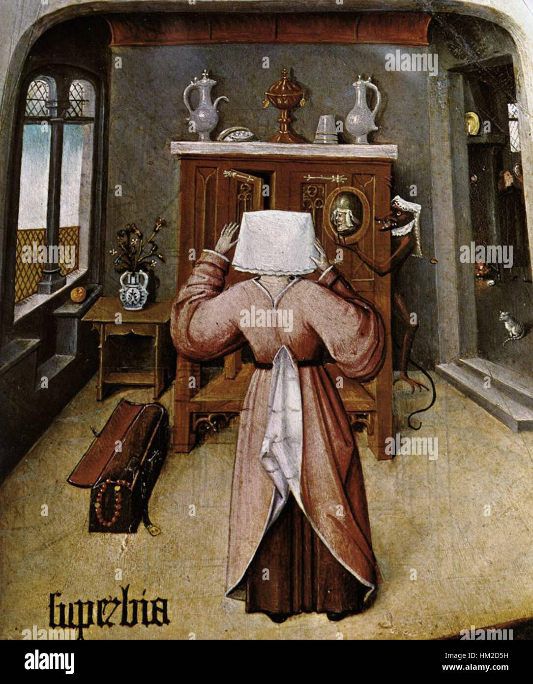This detail from Hieronymus Bosch's The Seven Deadly Sins presents a ...