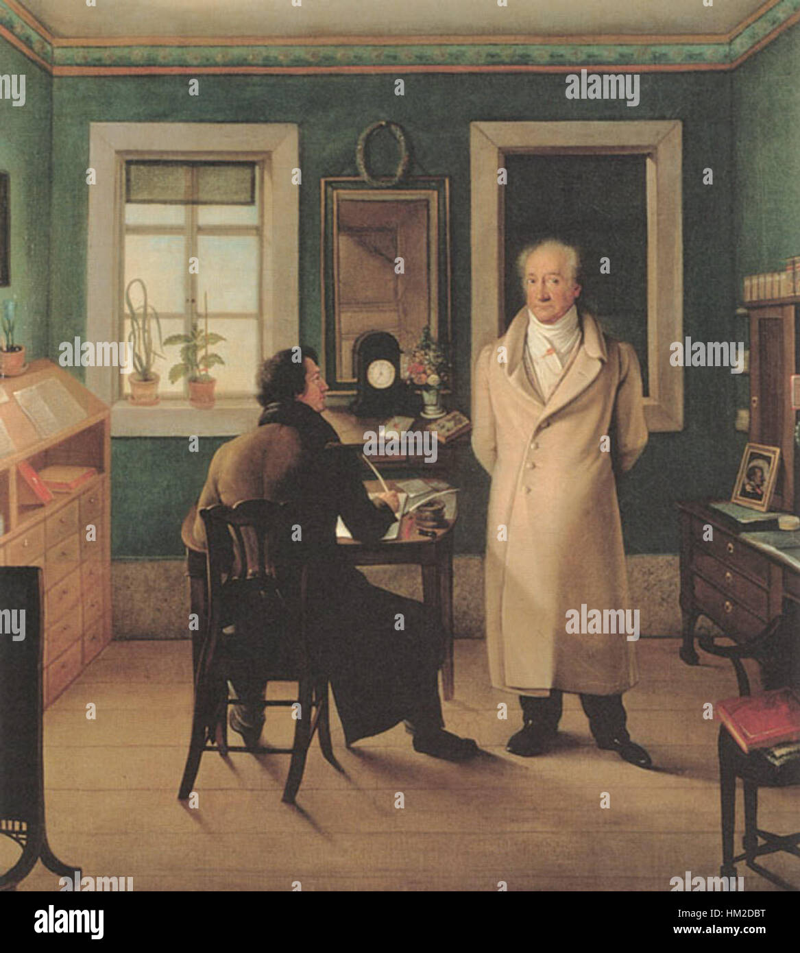 This 1831 painting by Johann Joseph Schmeller depicts the moment when ...