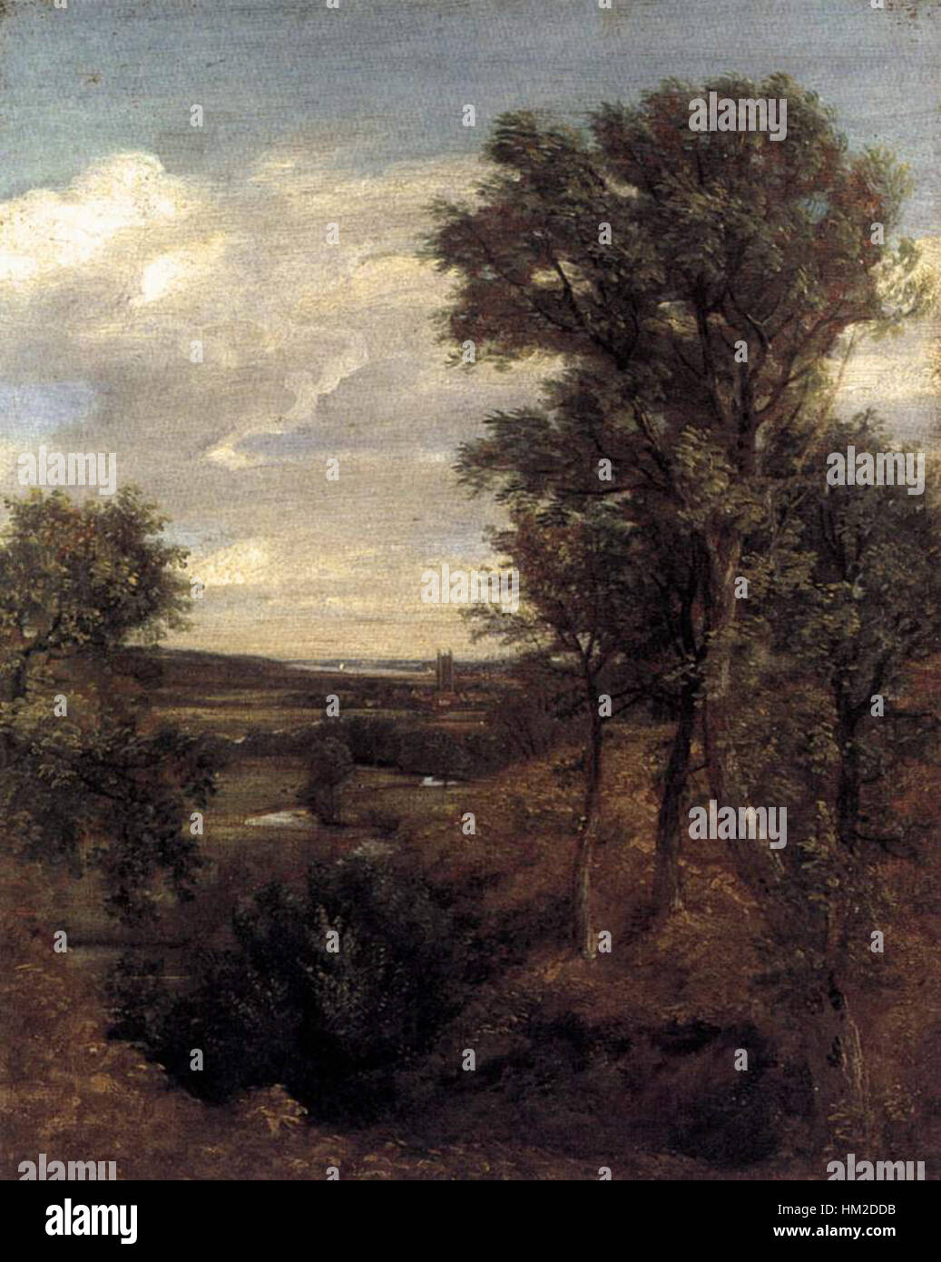 John Constable’s 'Dedham Vale' depicts the serene landscape of the ...