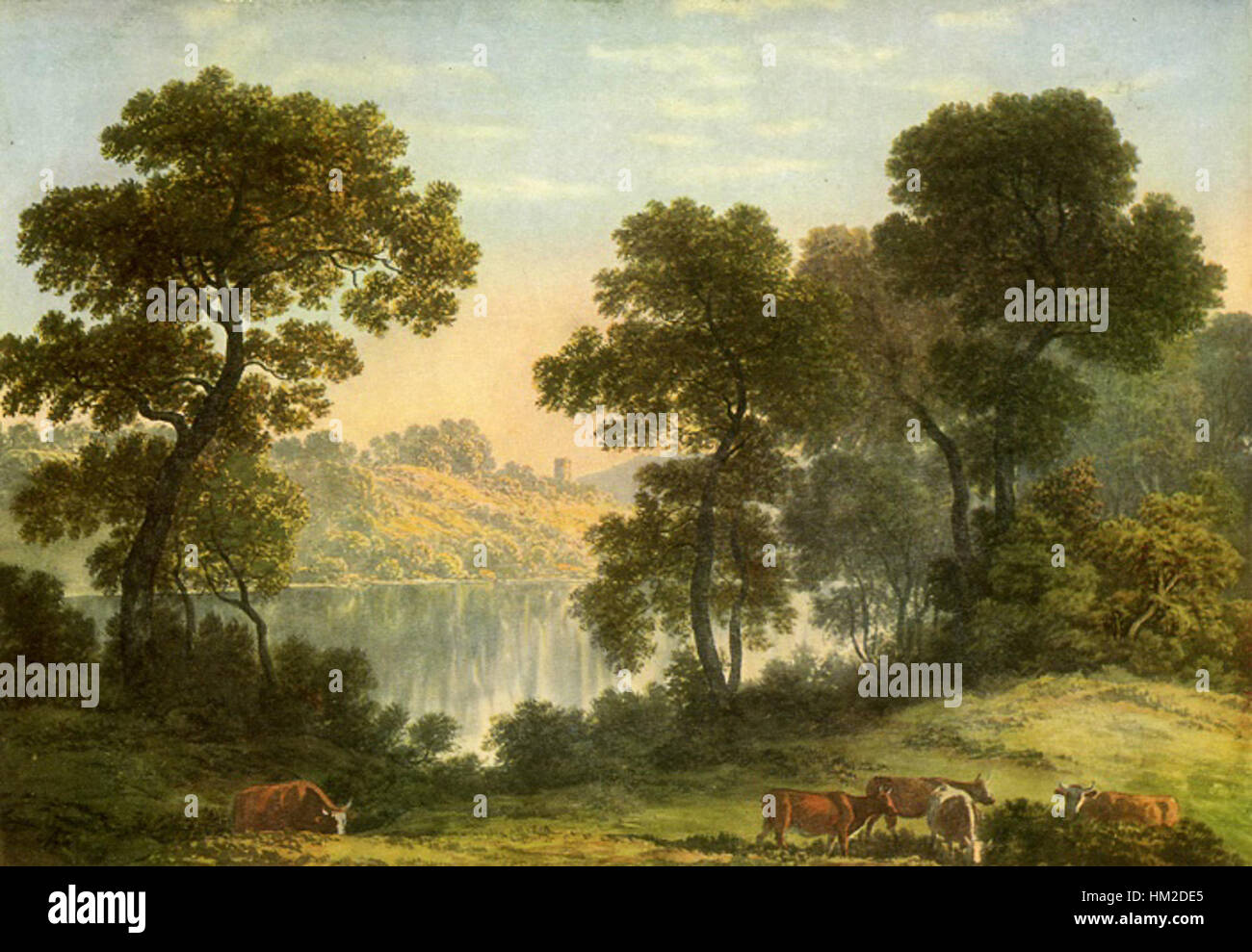 John Gloverâ€™s *View in North Wales* captures the rugged landscape and ...