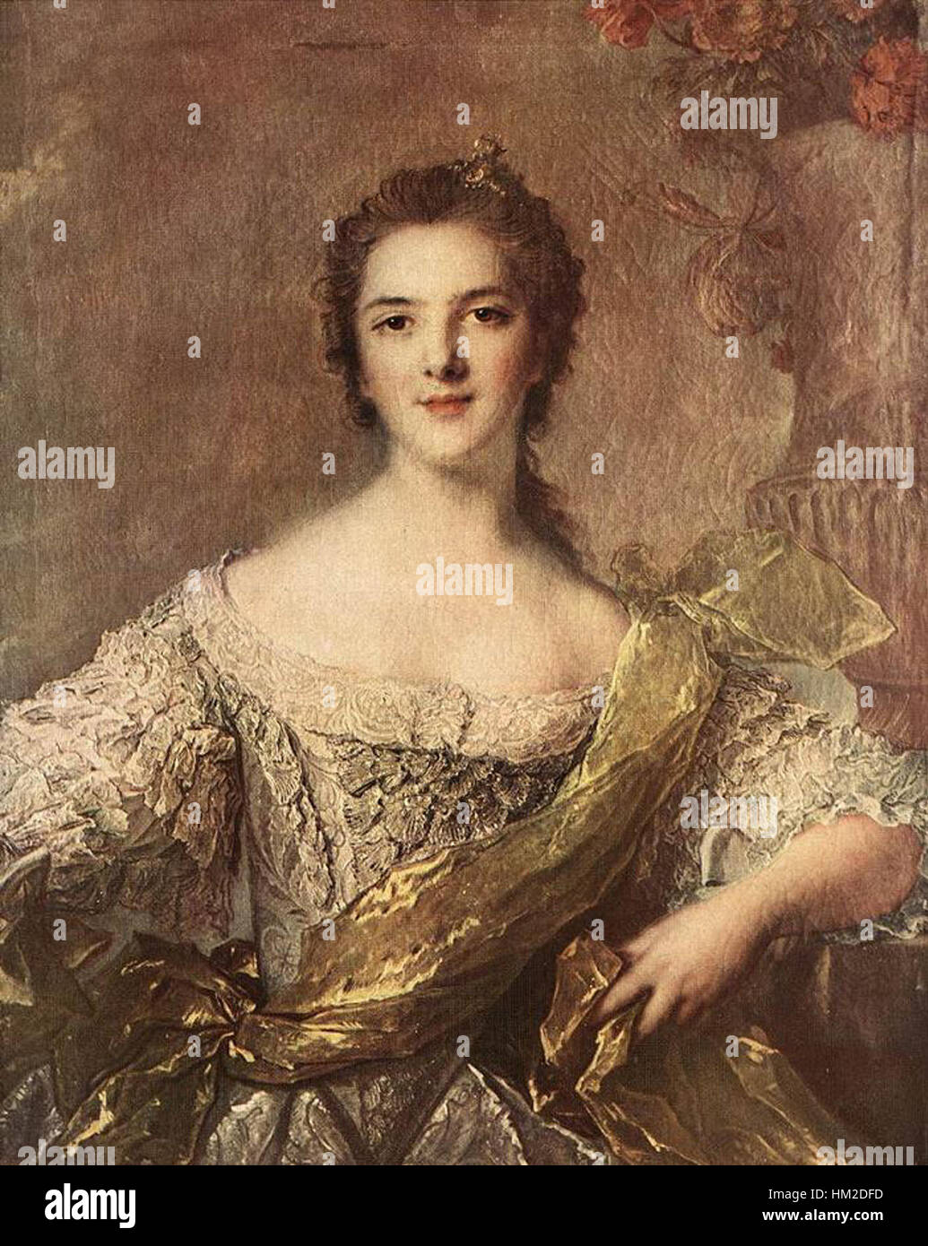 Jean-Marc Nattier's portrait of Madame Victoire reflects the Rococo ...