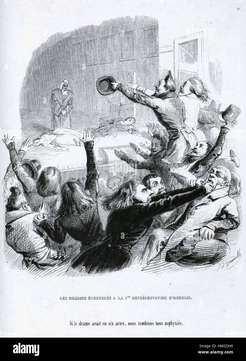 Jean-Jacques Grandville’s ‘Frenzied Romans at the First Performance of ...