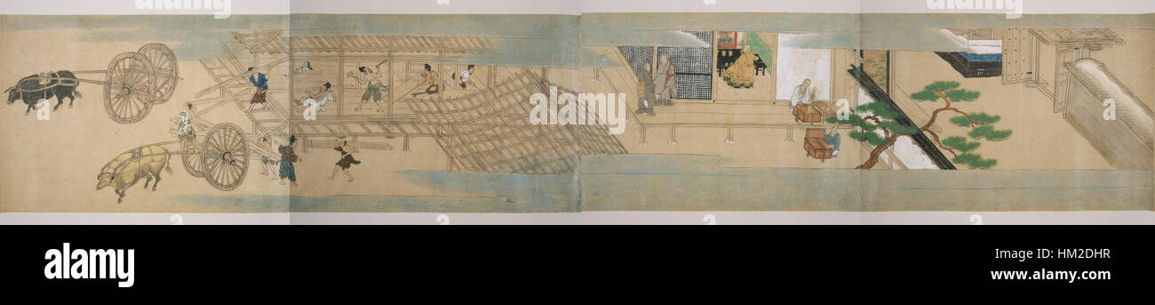 The 'Kiyomizudera Engi Emaki - Scroll 2 Pic 6' is a Japanese painted ...