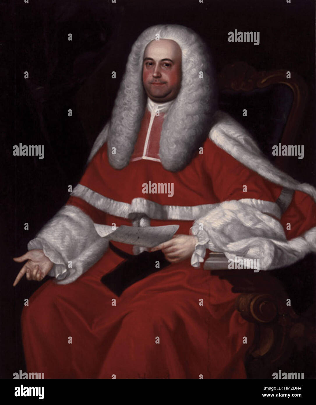 This portrait of Jonathan Belcher, painted by John Singleton Copley ...