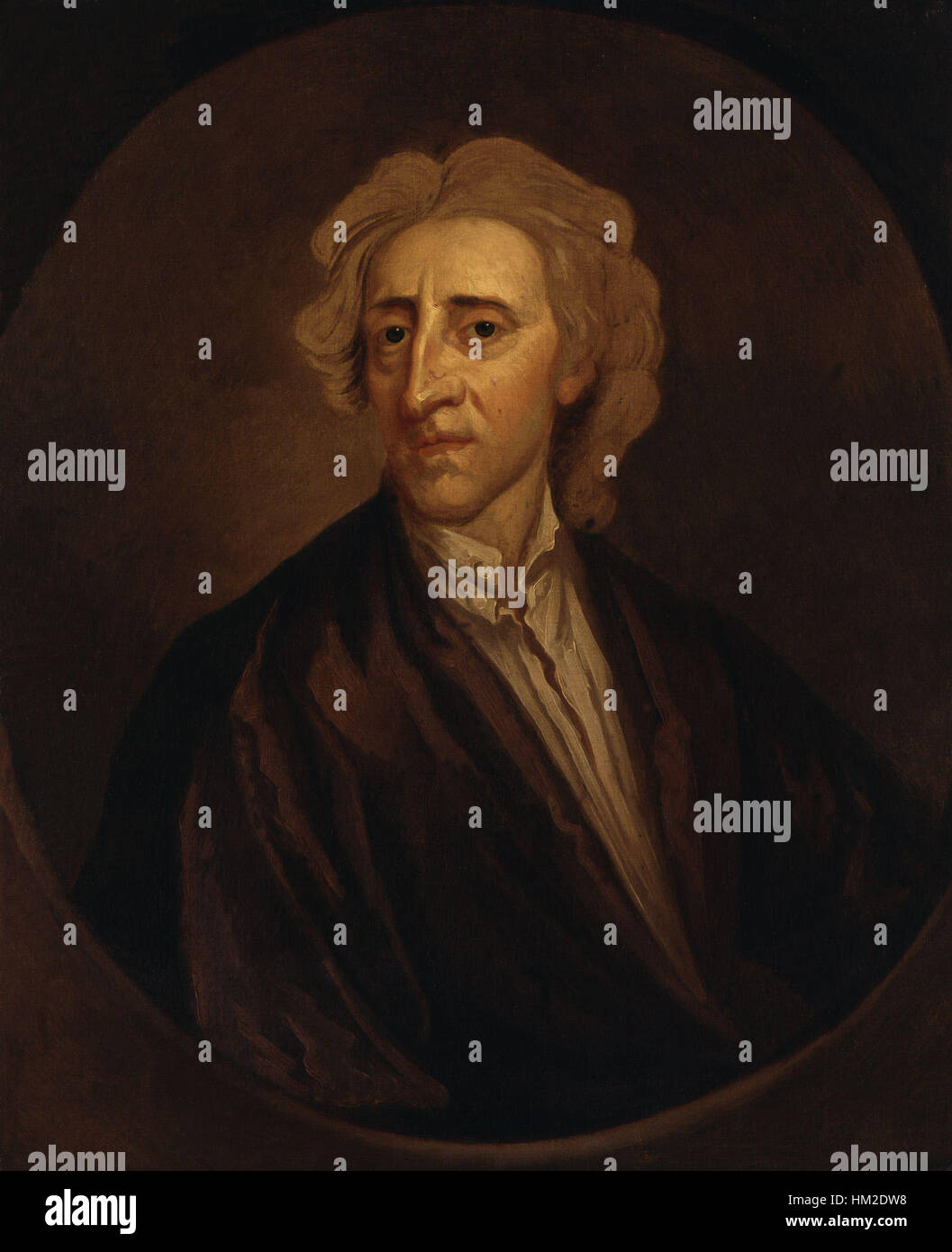 This portrait of John Locke, painted by Sir Godfrey Kneller in the 17th ...