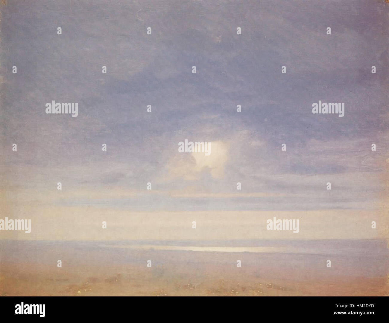 This painting by Arkhip Kuindzhi portrays the vast, distant landscapes ...