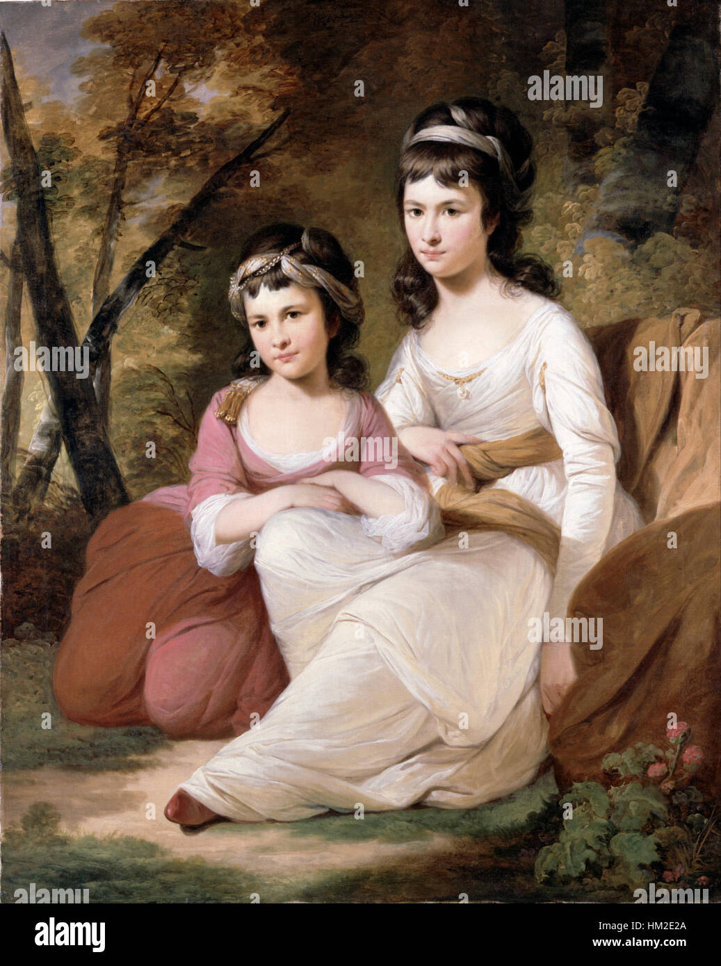 'Eliza and Mary Davidson' by Tilly Kettle is an intimate portrait of ...