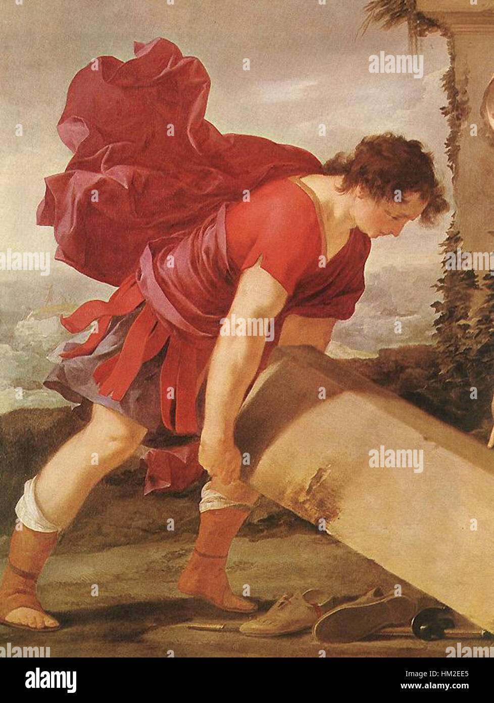 Laurent de La Hyre’s painting 'Theseus and Aethra' features a detailed ...