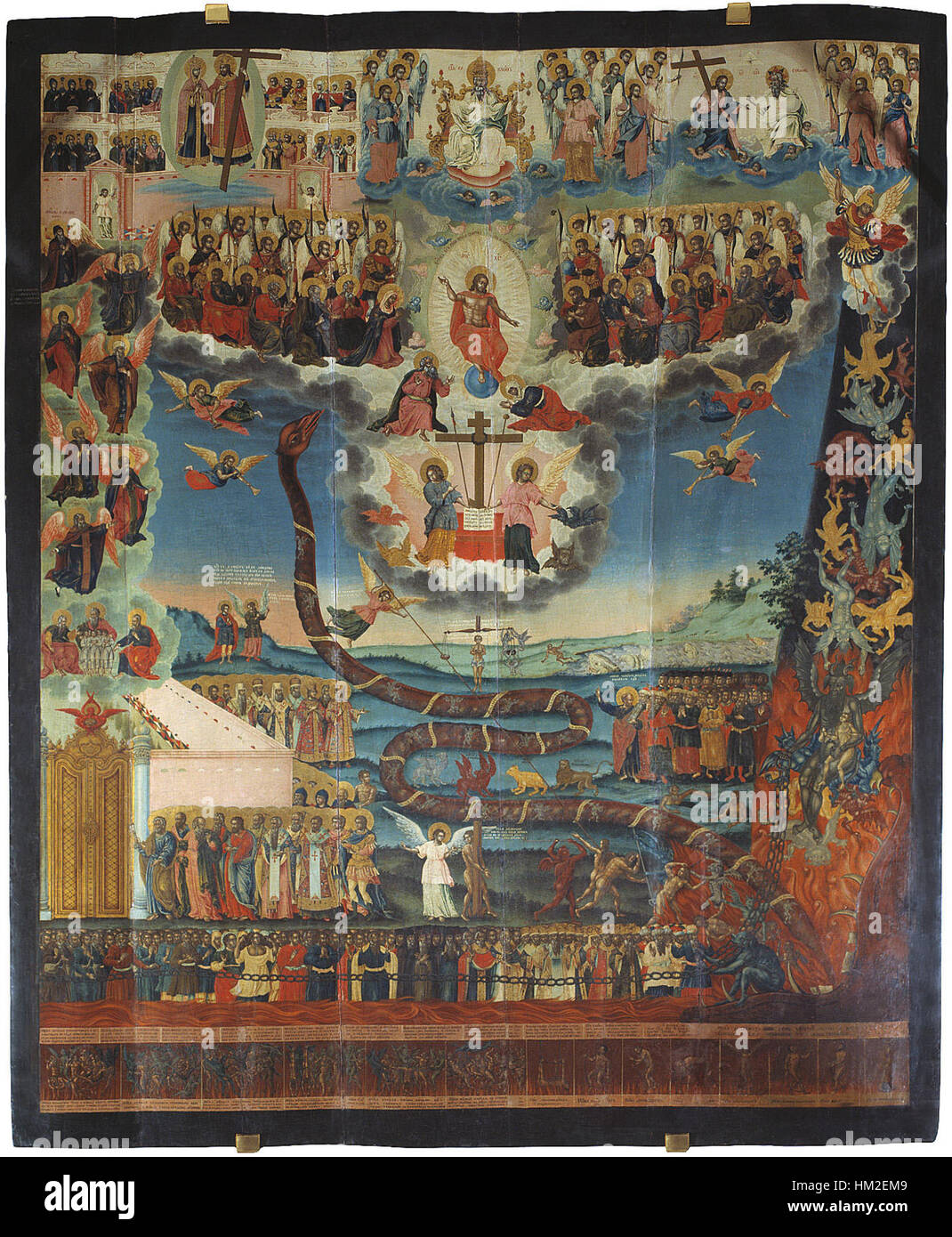 *Last Judgment* is a powerful religious painting, often associated with ...