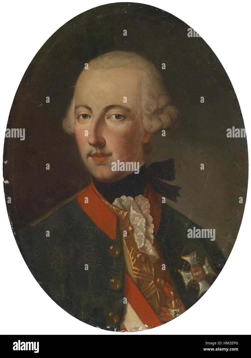 This portrait of Kaiser Joseph II in full uniform, adorned with ...
