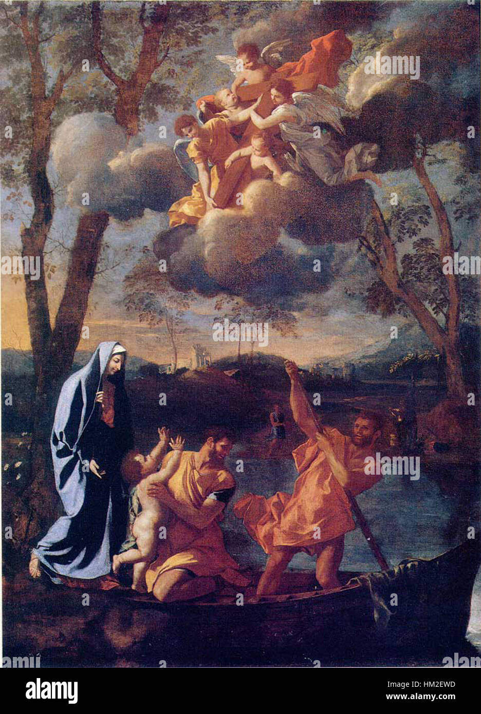 'Le Retour d'Egypte' by Nicolas Poussin depicts a biblical scene of the ...