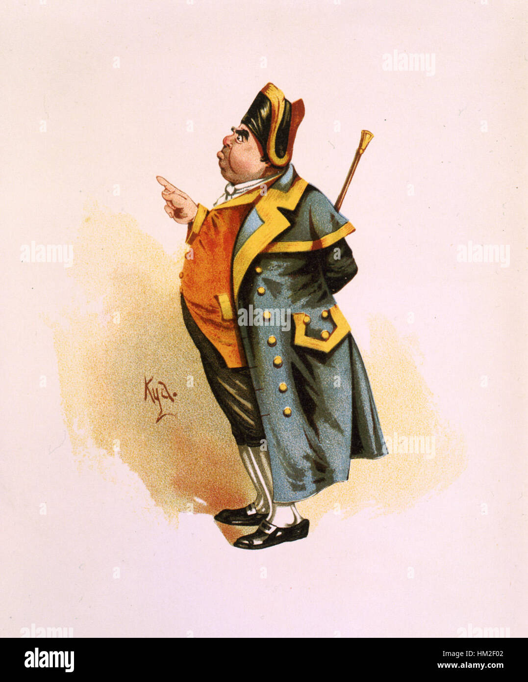 This 1889 watercolor by Joseph Clayton Clarke, also known as 'Kyd ...