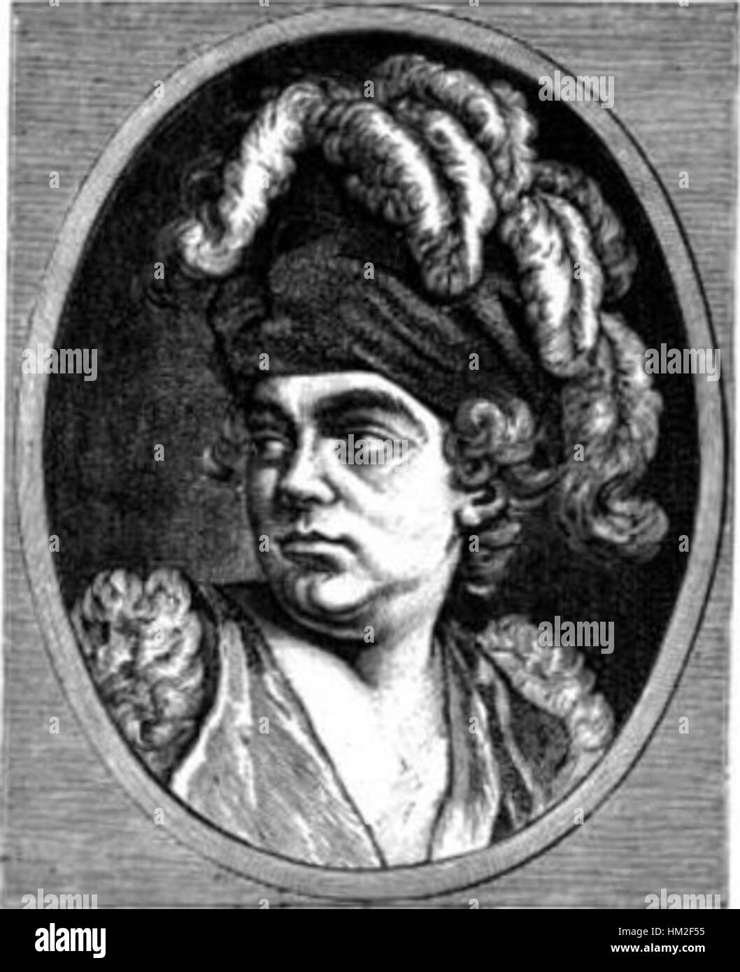 A portrait painting of the French actor Lekain, capturing his ...