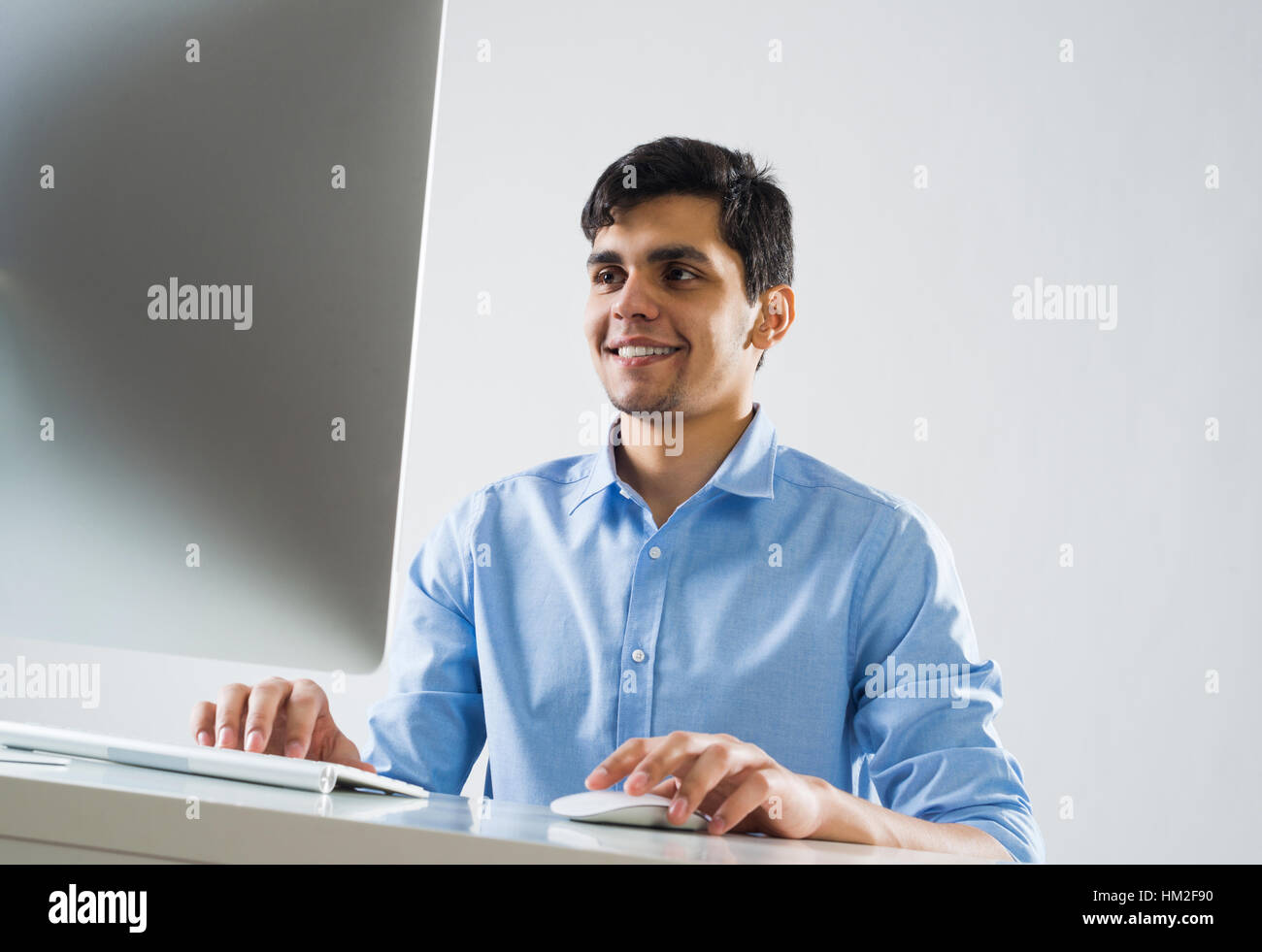Man at work Stock Photo - Alamy