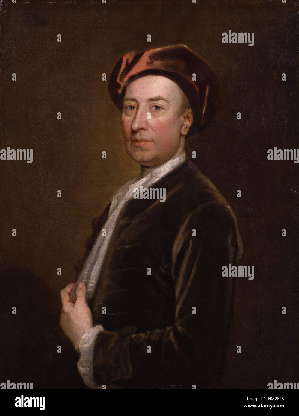 This portrait of Thomas Hopkins by Sir Godfrey Kneller, a renowned ...