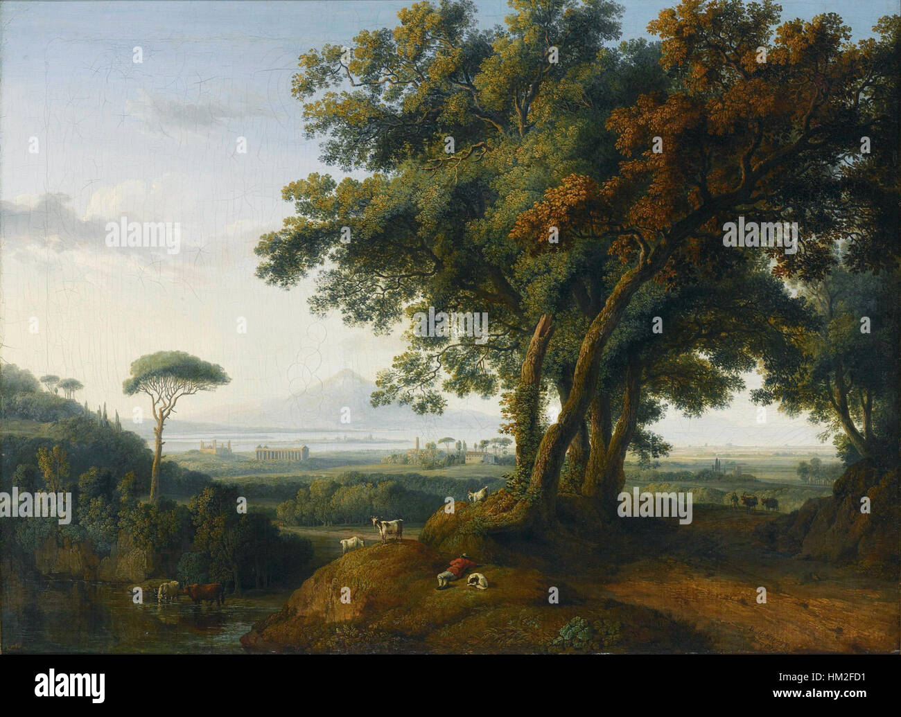 Jacob Philipp Hackert’s 'Eine italienische Caprice Vedute' (1778 ...