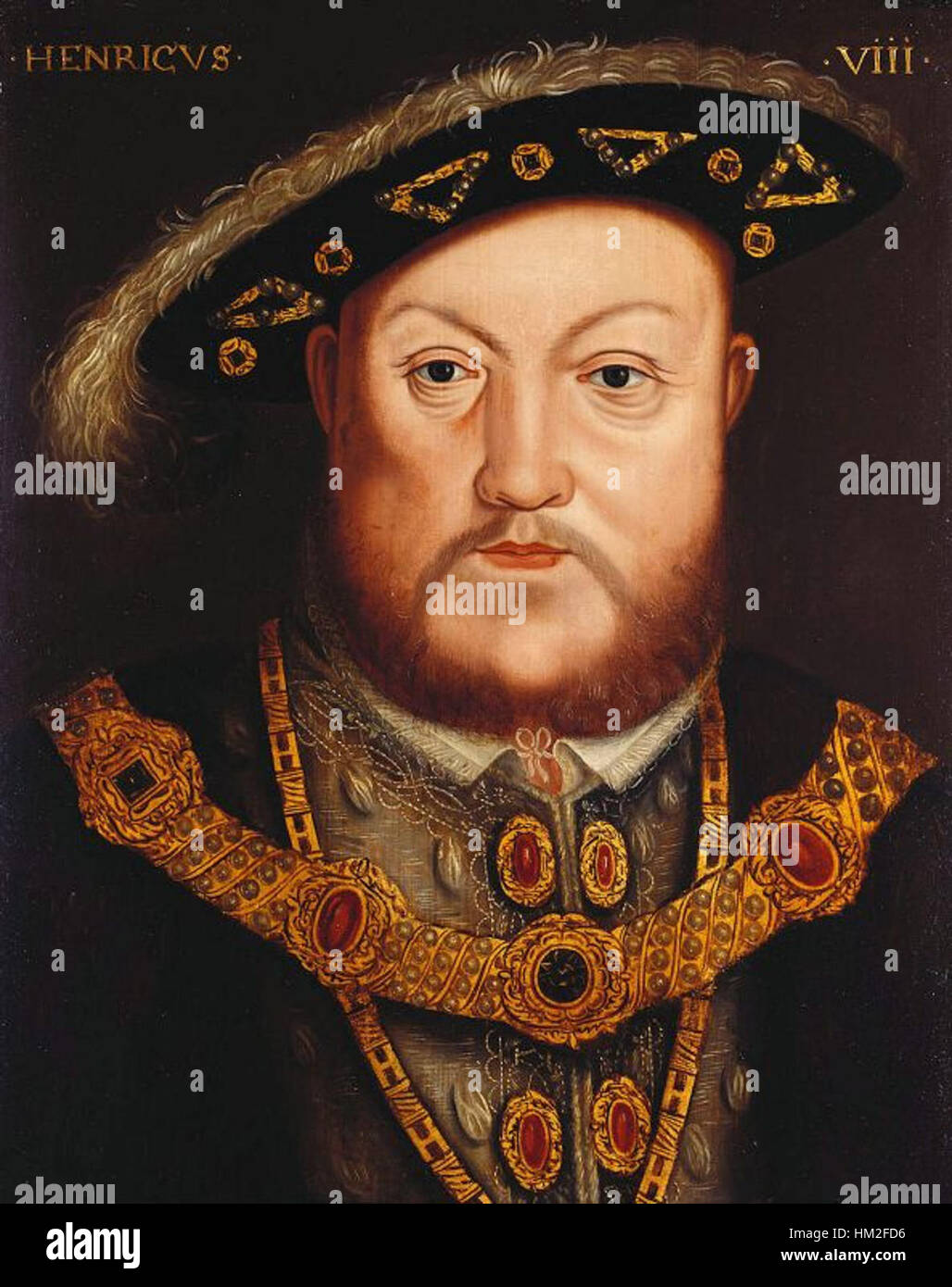This portrait of Henry VIII by Hans Holbein the Younger captures the ...